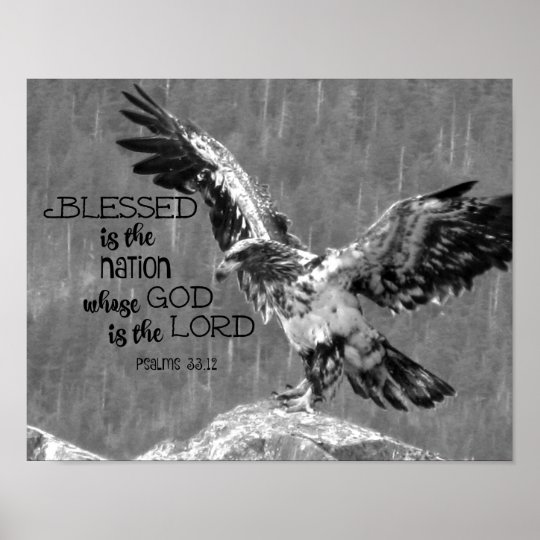 Blessed is the nation whose God is the Lord Poster | Zazzle.com