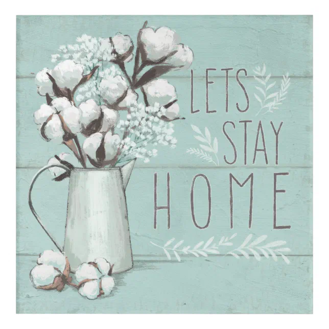 Blessed IV Mint | Lets Stay Home Acrylic Print | Zazzle