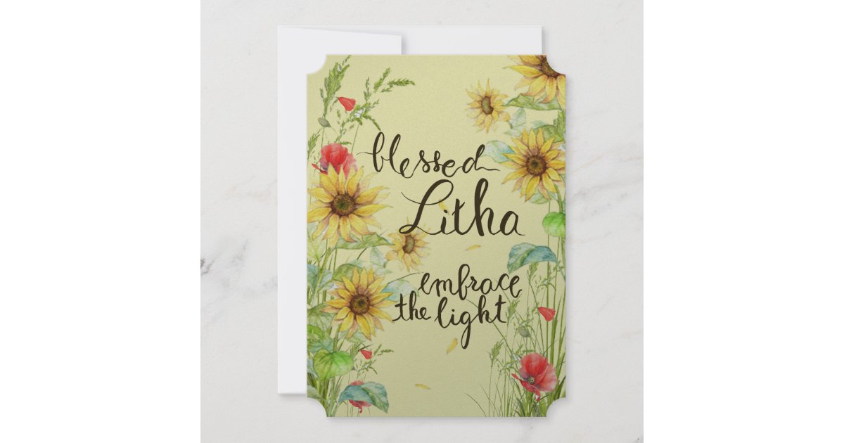 Blessed Litha Card | Zazzle