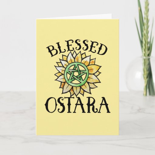 Blessed Ostara Card | Zazzle
