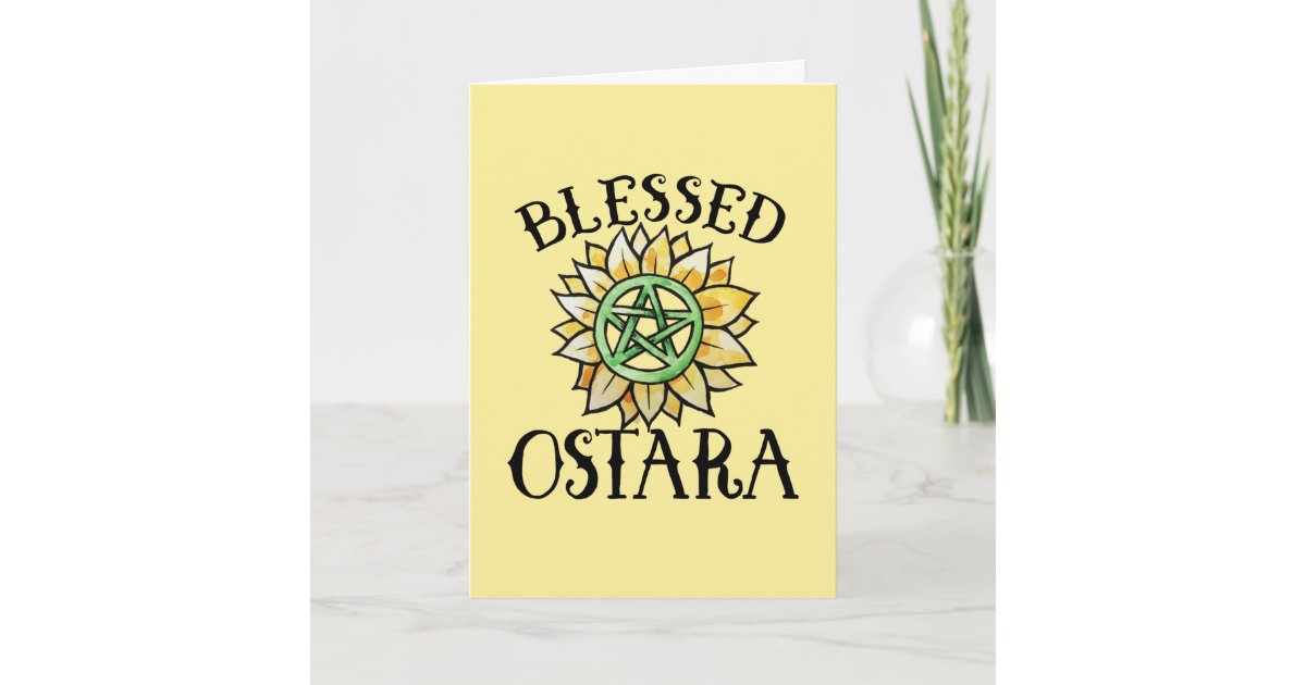 Blessed Ostara Card | Zazzle