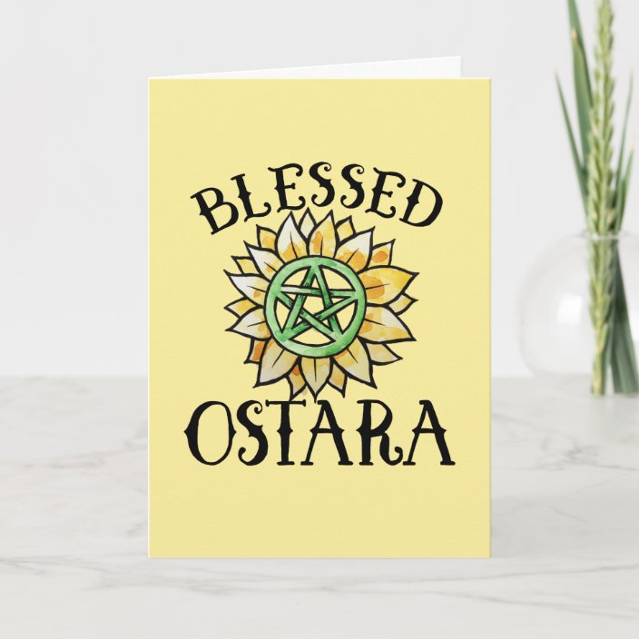Blessed Ostara Card | Zazzle.com