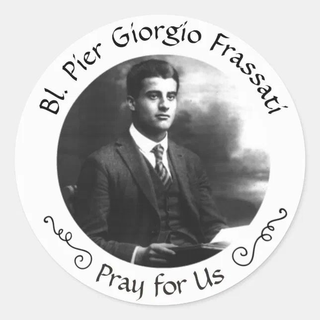 Blessed Pier Giorgio Frassati Classic Round Sticker | Zazzle