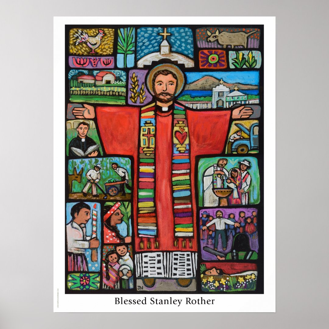 Blessed Stanley Rother poste, first US-born martyr Poster | Zazzle