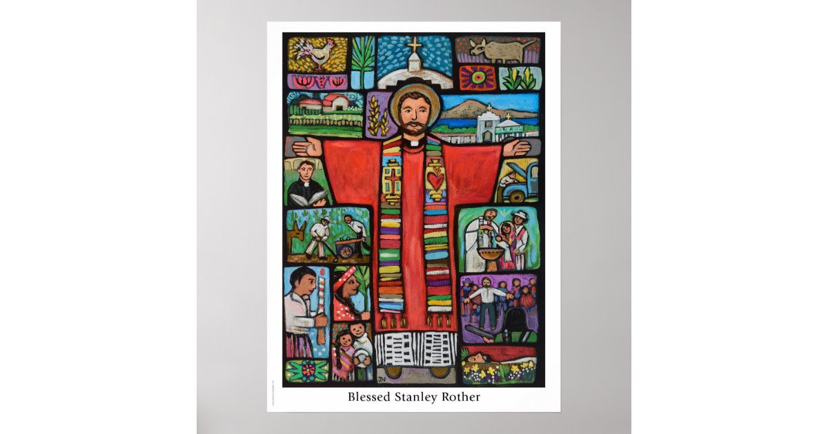 Blessed Stanley Rother poste, first US-born martyr Poster | Zazzle