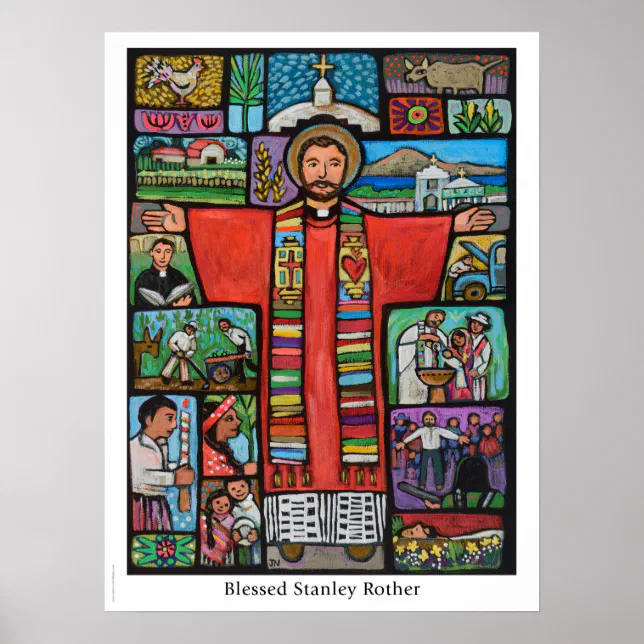 Blessed Stanley Rother poste, first US-born martyr Poster | Zazzle