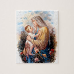 Virgin Mary Jigsaw Puzzles | Zazzle