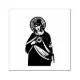 Blessed Virgin Mary Immaculate Heart Catholic Rubber Stamp | Zazzle