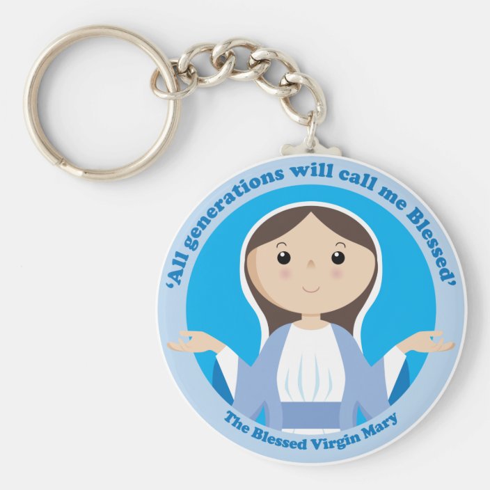 Blessed Virgin Mary Keychain | Zazzle.com
