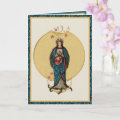 Blessed Virgin Mary Mother Catholic Religious Card | Zazzle