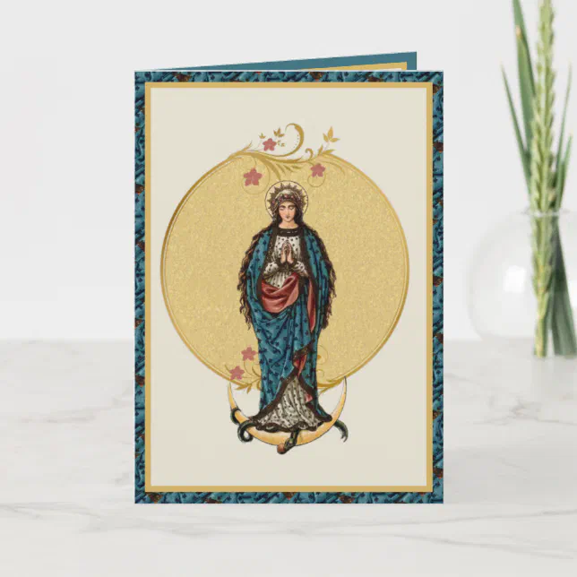 Blessed Virgin Mary Mother Catholic Religious Card | Zazzle