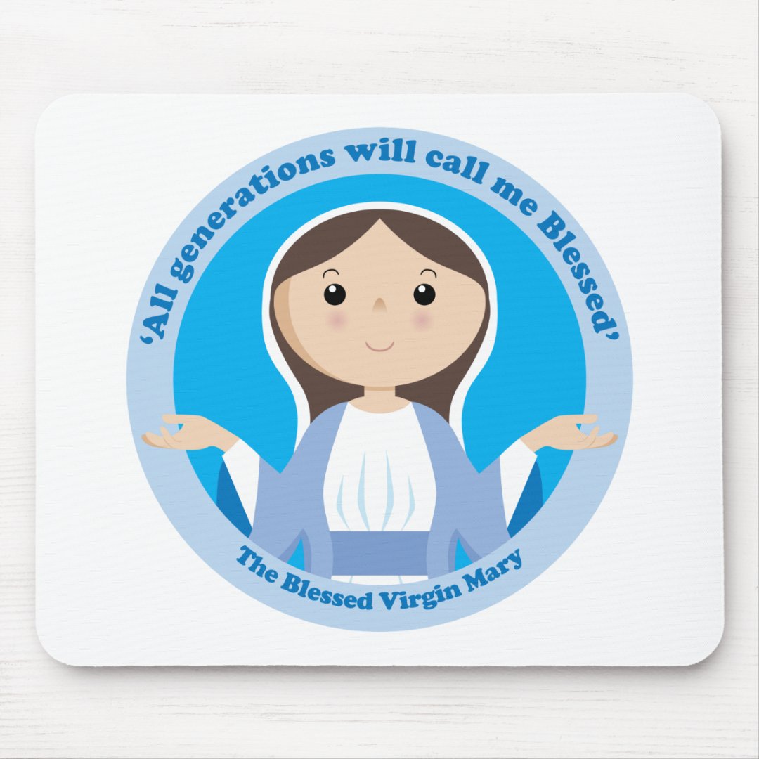Blessed Virgin Mary Mouse Pad | Zazzle