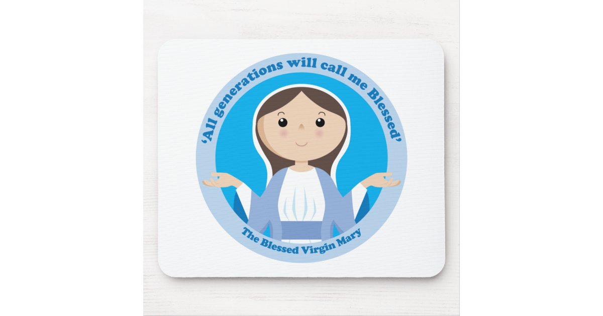 Blessed Virgin Mary Mouse Pad | Zazzle
