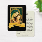 Blessed Virgin Mary Prayer Memorare Holy Card | Zazzle