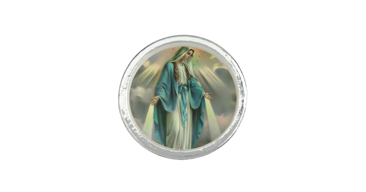 Blessed Virgin Mary Ring | Zazzle