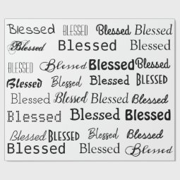 Blessed Wrapping Papper Wrapping Paper | Zazzle