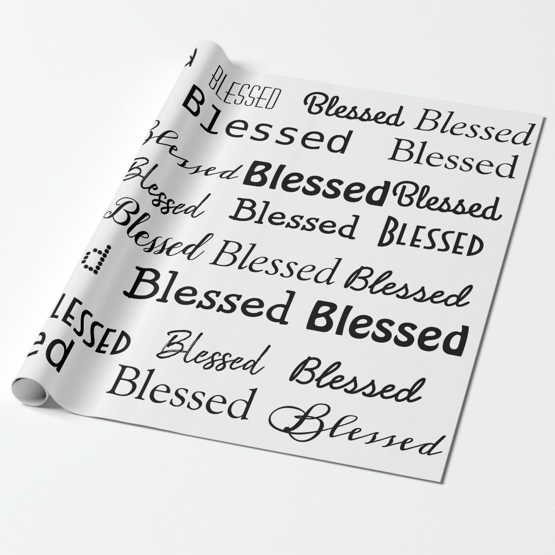 Blessed Wrapping Papper Wrapping Paper | Zazzle