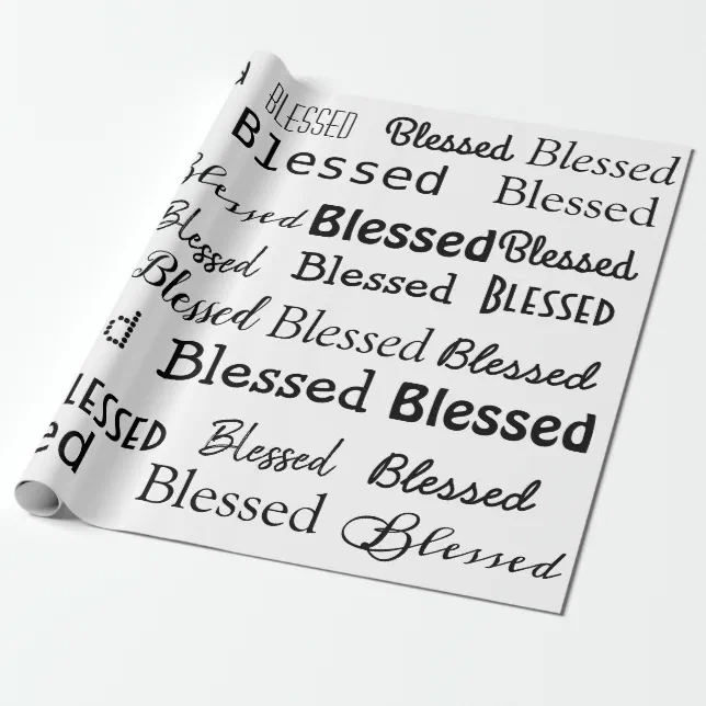 Blessed Wrapping Papper Wrapping Paper | Zazzle