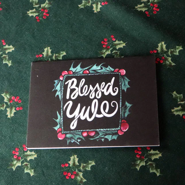 Blessed Yule Card | Zazzle