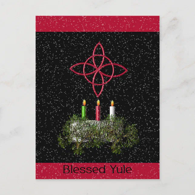 Blessed Yule Postcard | Zazzle