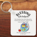 Blessing of the backpacks gift tags keychain | Zazzle