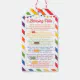 Blessing pills Poem Gift Tag | Zazzle