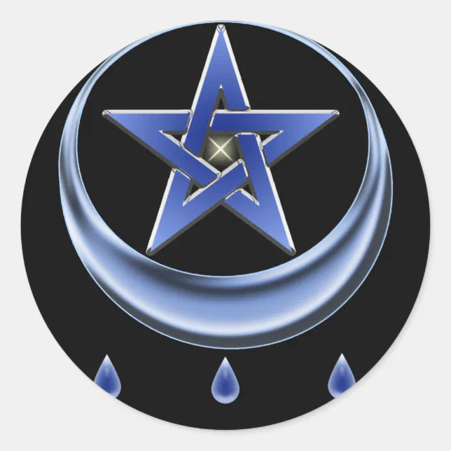 Blessing Symbol & Pentagram Sticker | Zazzle