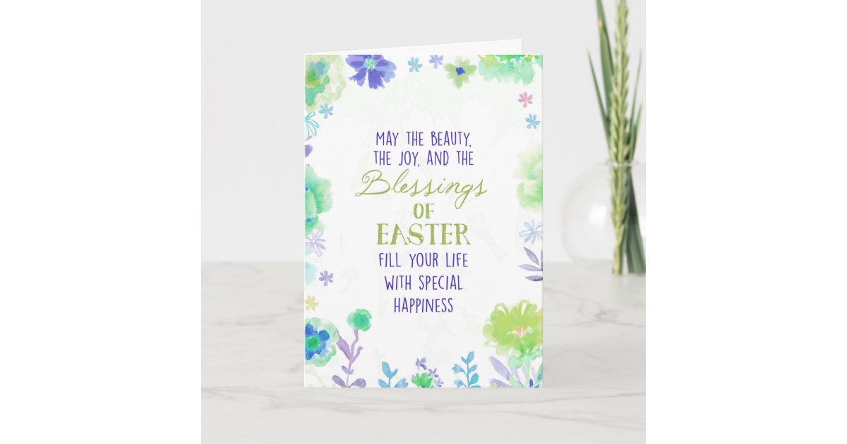 Blessings of Easter Holiday Card | Zazzle