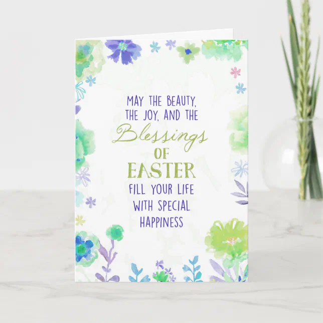 Blessings of Easter Holiday Card | Zazzle