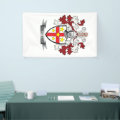 Blevins Family Crest Coat of Arms Banner | Zazzle