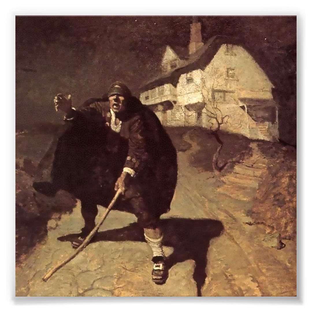 “Blind Pew” Pirate Art by NC Wyeth Photo Print | Zazzle