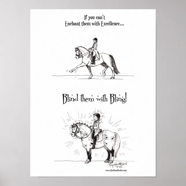 Blind them with Bling Poster | Zazzle