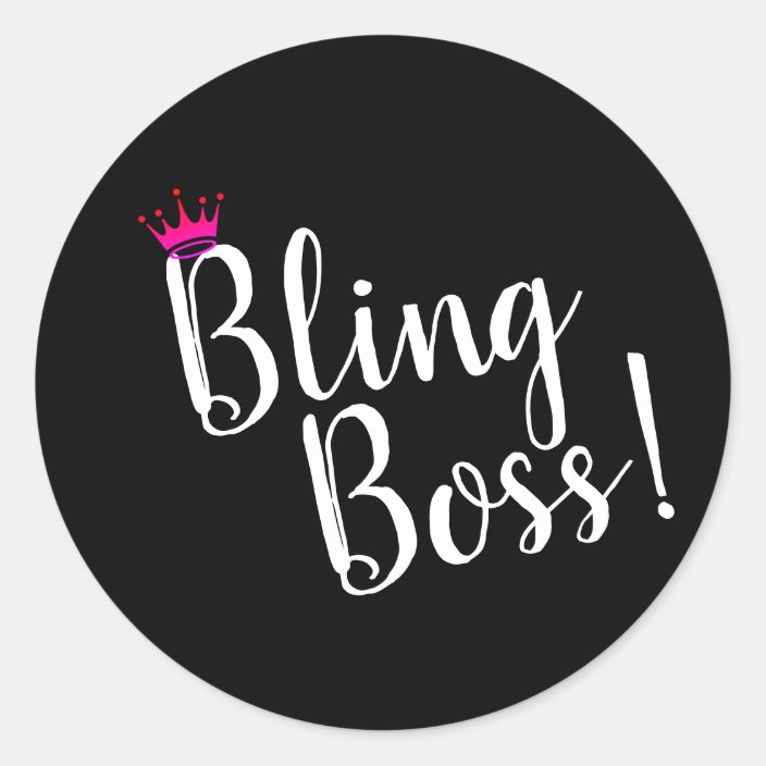 Bling Boss Stickers | Zazzle.com