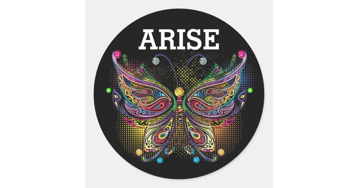 Bling Butterfly Sticker | Zazzle
