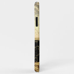 Bling Gold Glitter and Black Initials Case-Mate iPhone Case | Zazzle