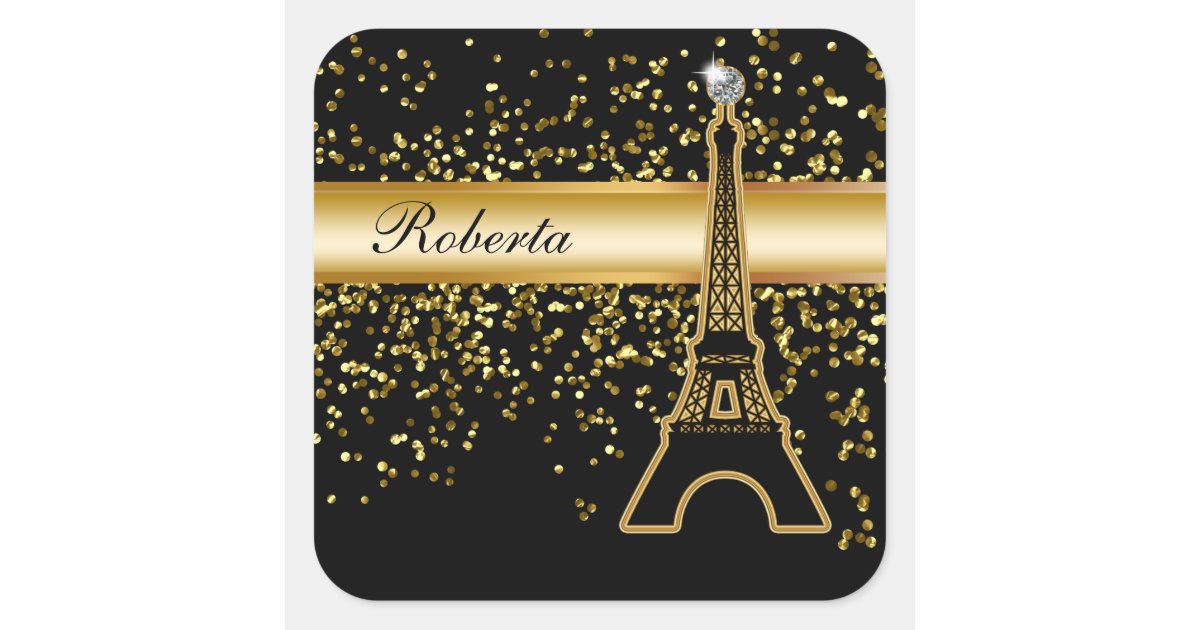 Bling Monogram Stickers | Zazzle