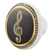 Bling Music Note Cabinet Knobs | Zazzle