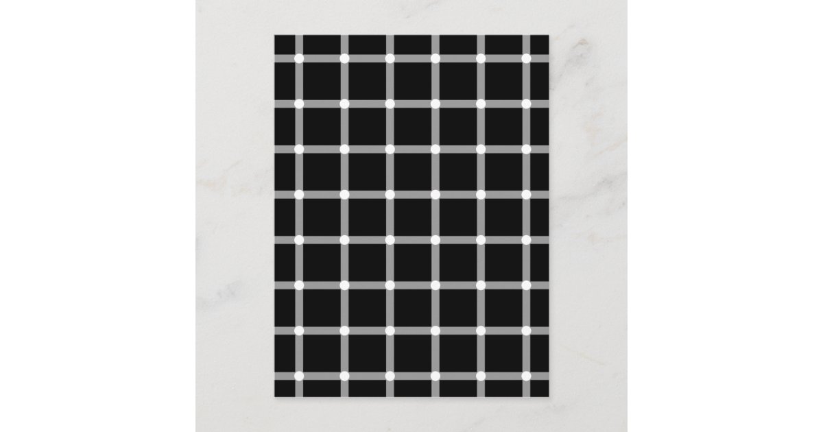 Blinking Dots - Optical Illusion Postcard | Zazzle