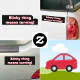 Blinky thing means turning! 3d text bumper sticker | Zazzle