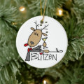 Blitzen the Reindeer Christmas Keepsake Ornament | Zazzle