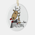 Blitzen the Reindeer Christmas Keepsake Ornament | Zazzle