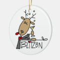 Blitzen the Reindeer Christmas Keepsake Ornament | Zazzle