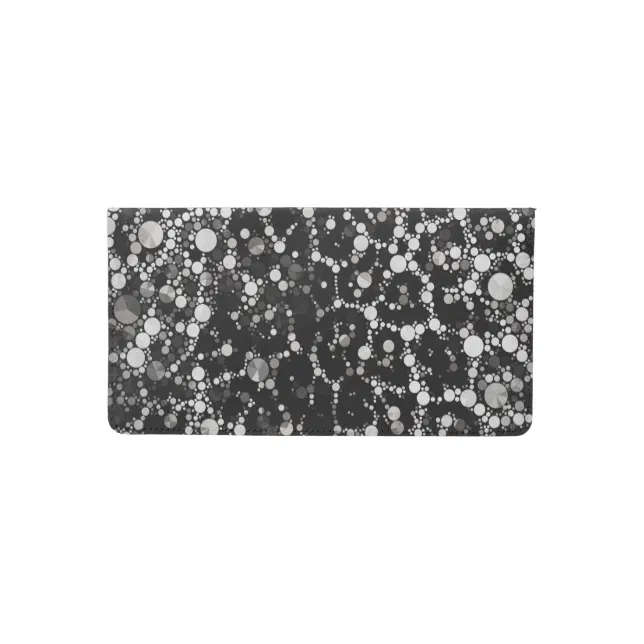 Blk&Wht Leopard Bling Checkbook Cover | Zazzle