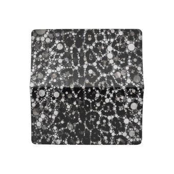 Blk&Wht Leopard Bling Checkbook Cover | Zazzle