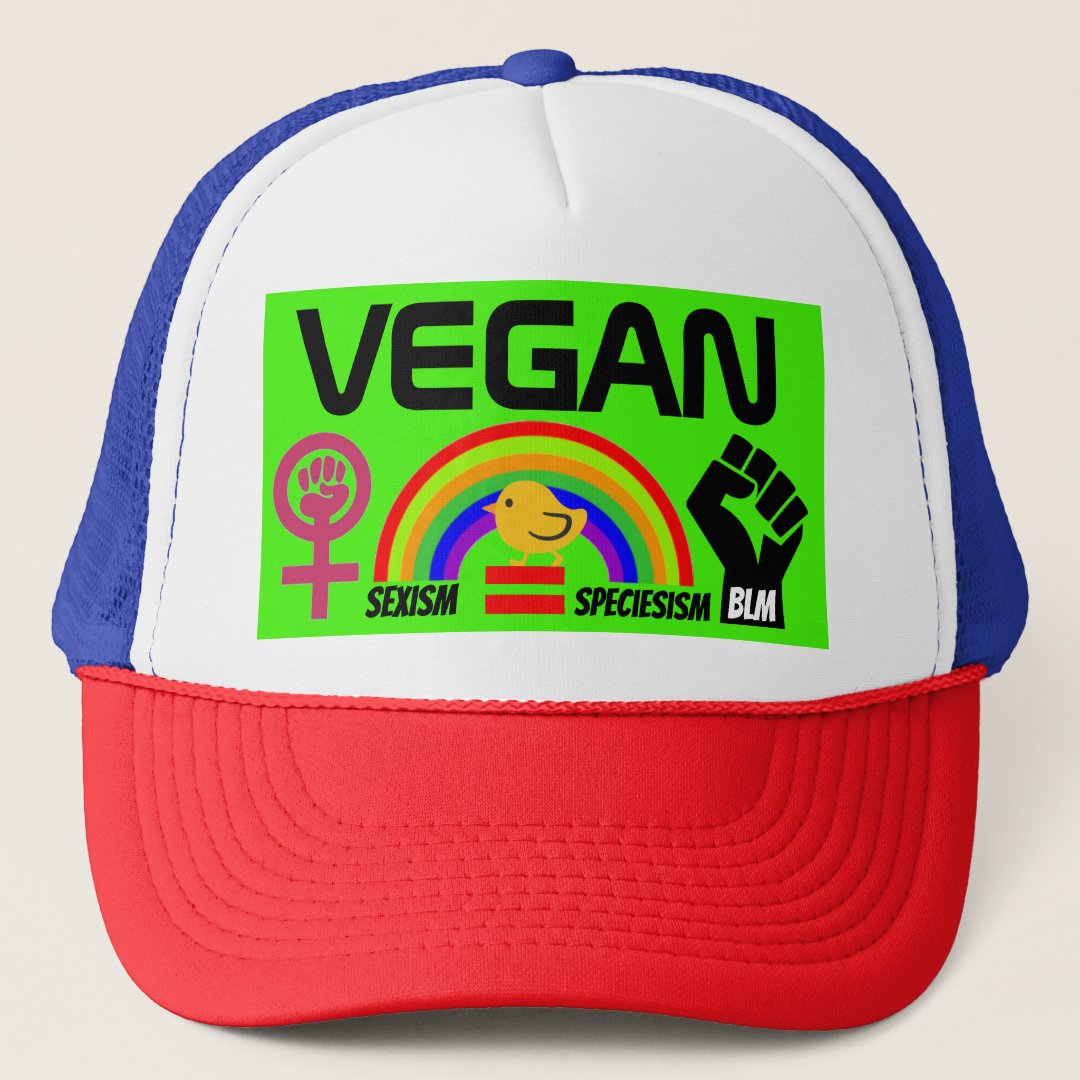 BLM LGBT Feminist Animal Civil Rights Equality Trucker Hat | Zazzle
