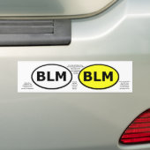 BLM's educational oval or windowstickers Bumper Sticker | Zazzle