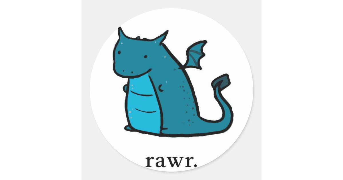 Blob Dragon Stickers | Zazzle