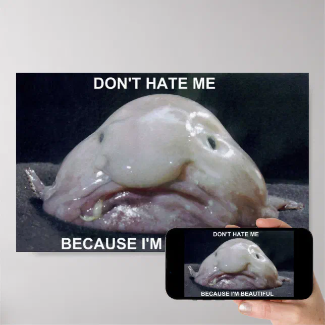 blobfish1 poster | Zazzle
