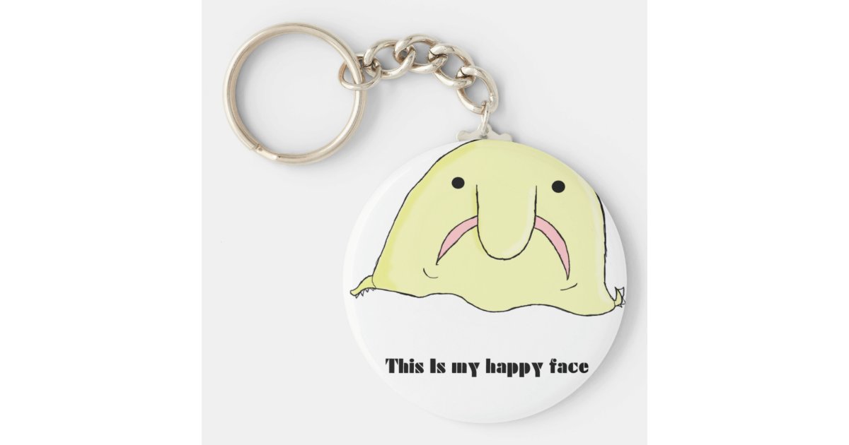 Blobfish Keychain | Zazzle