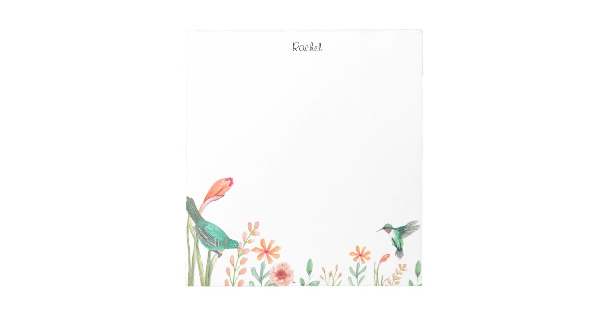 Bloc De Notas Personalised notepad, birds in water Notepad | Zazzle